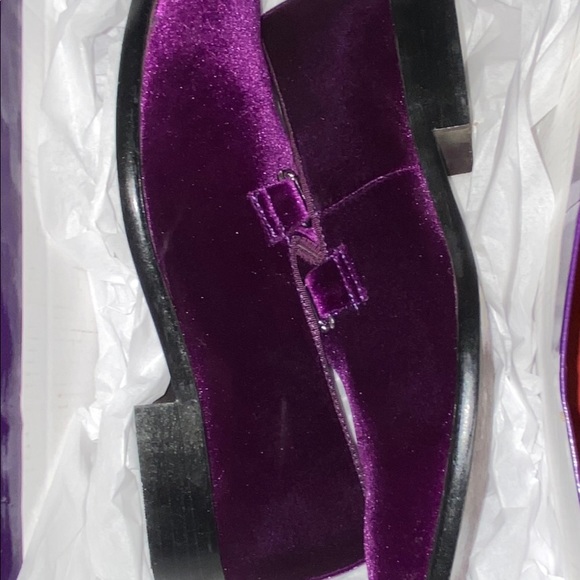 Shoes | Im Selling Purple Velvet Loafers Only Worn Once To Prom | Poshmark